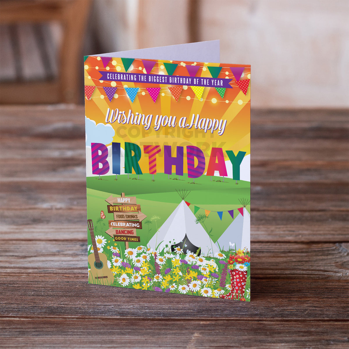 Festival Sign Birthday Card | Hen Party Wristbands | Team Bride Tribe ...