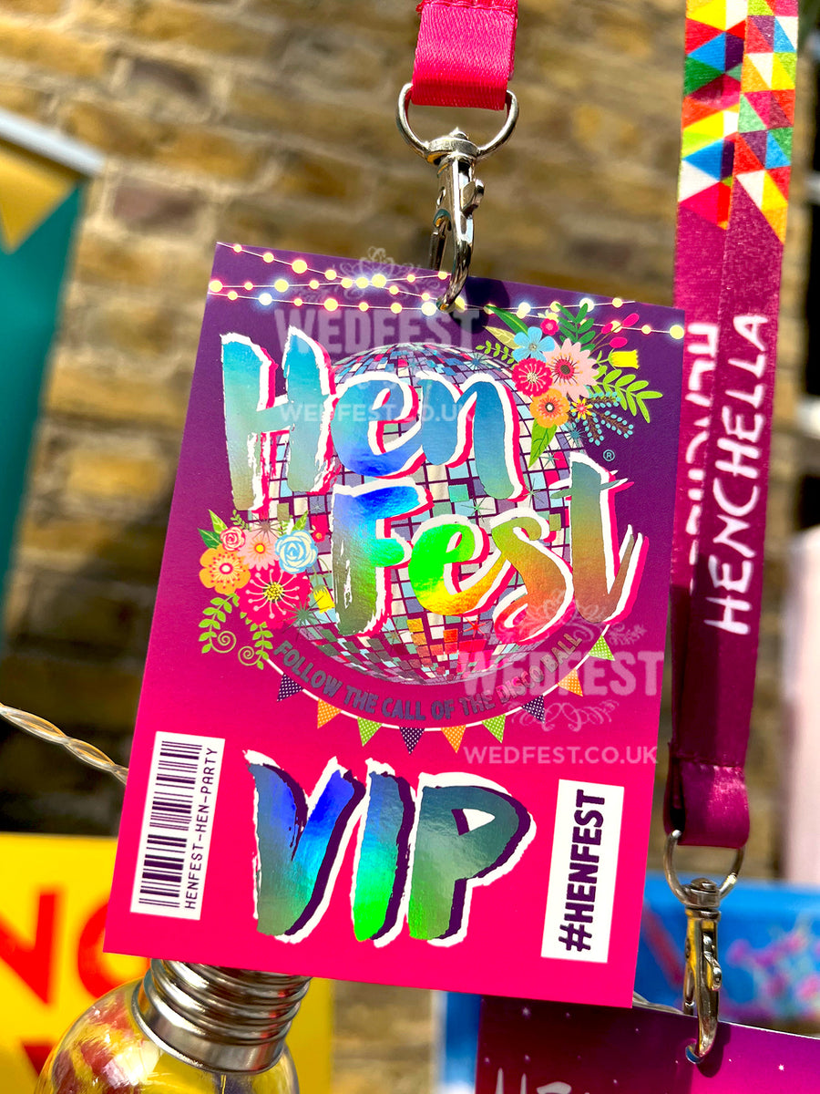 HENFEST® Disco Ball Hen Party Lanyards | Hen Party Wristbands | Team ...