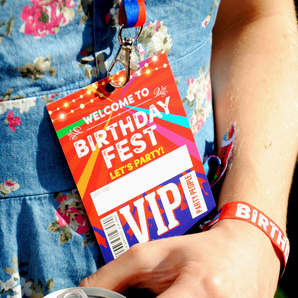 BIRTHDAYFEST ® Festival Birthday Party VIP Lanyards | Hen Party ...