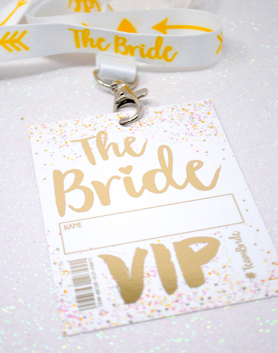 The Bride to be Hen Party VIP Pass Lanyard | Hen Party Wristbands ...