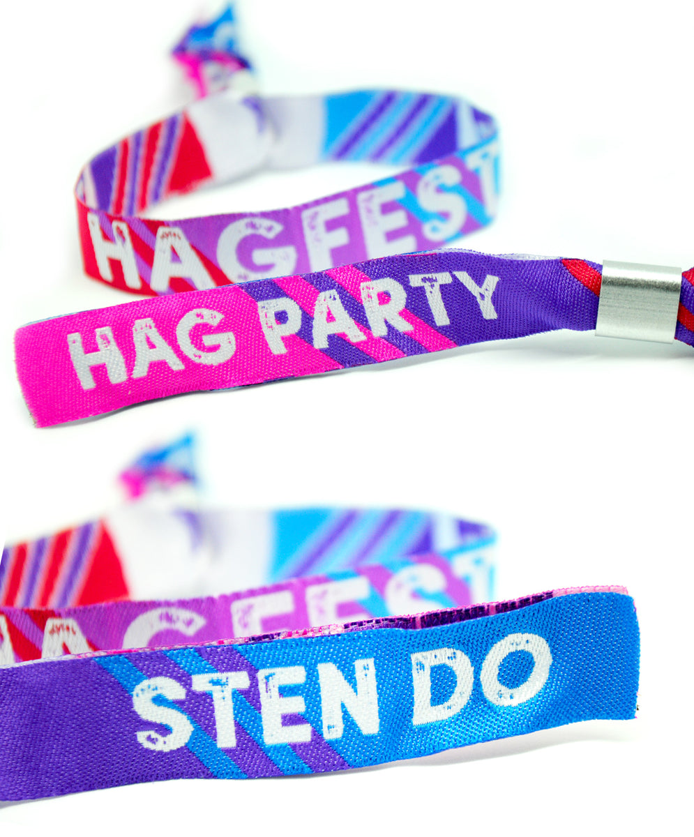 HAGFEST Hag Party / Sten Do (Joint Hen & Stag Do) Wristbands | Hen ...