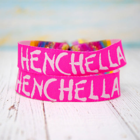 HENCHELLA COLLECTION | Hen Party Wristbands | Team Bride Tribe Hen ...